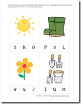 Garden Preschool Pack Printables